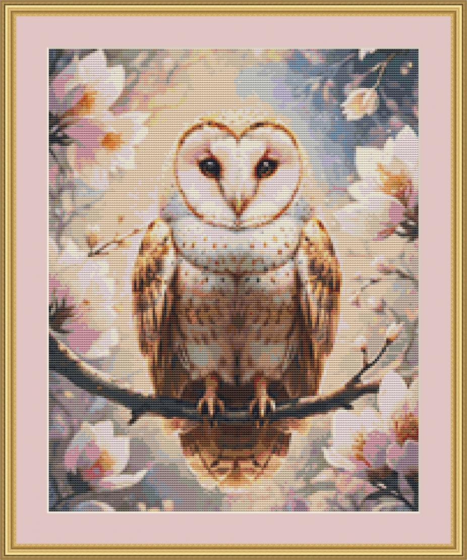 Barn Owl Cross Stitch Pattern by Avalon Cross Stitch, Needle Craft
