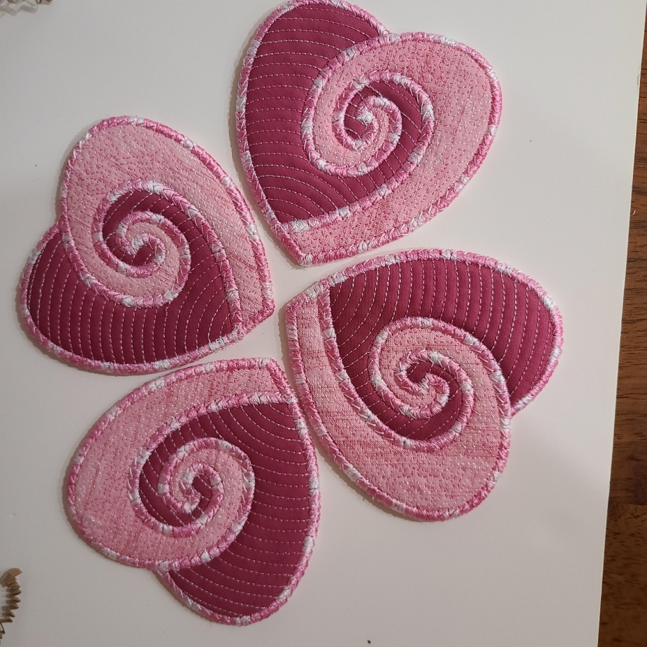 Heart Coasters by Bristle and Thimble, Holiday Decor