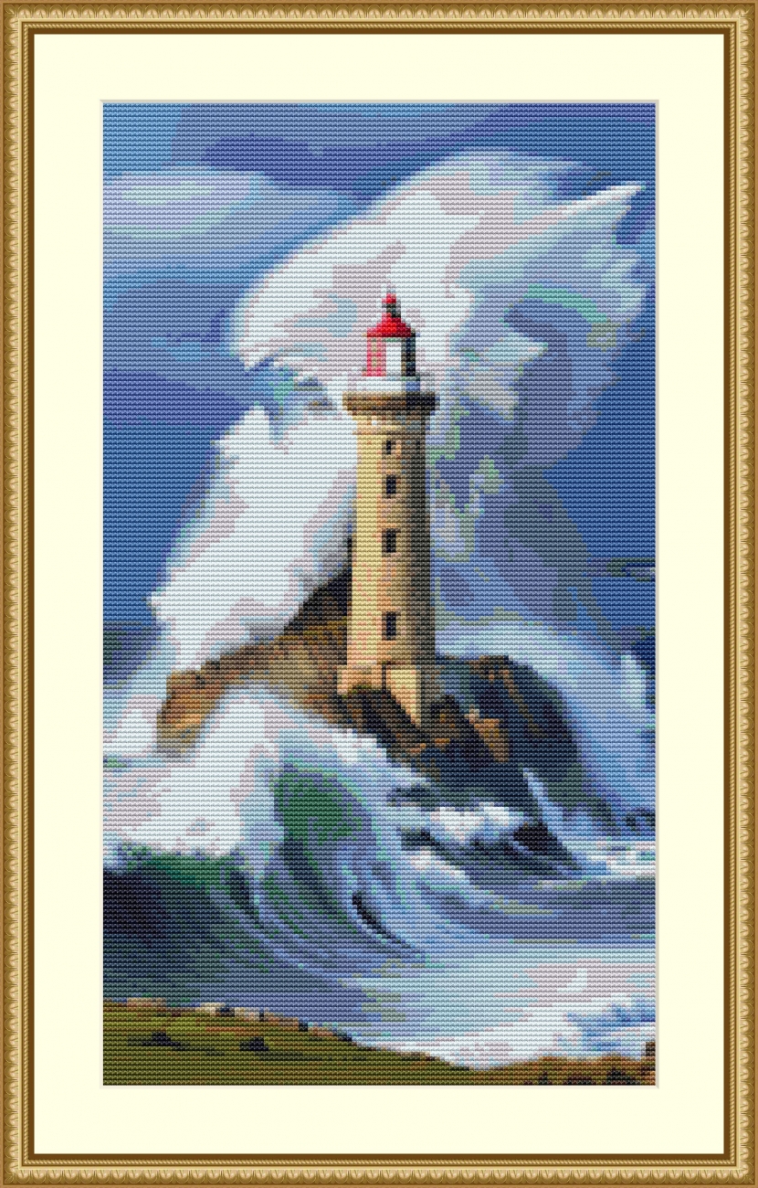 In A Storm Cross Stitch Pattern by Avalon Cross Stitch, Needle Craft
