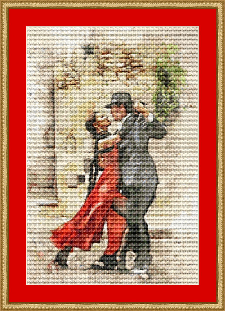 Tango Couple Cross Stitch Pattern by Avalon Cross Stitch